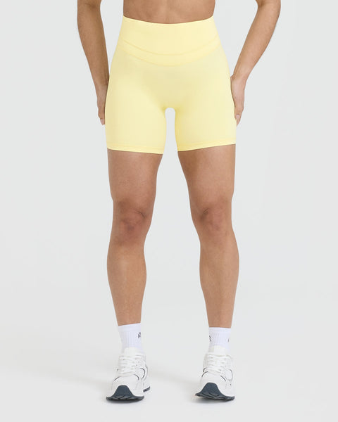 Yellow Compression Sports Shorts Women's | Oner Active CA